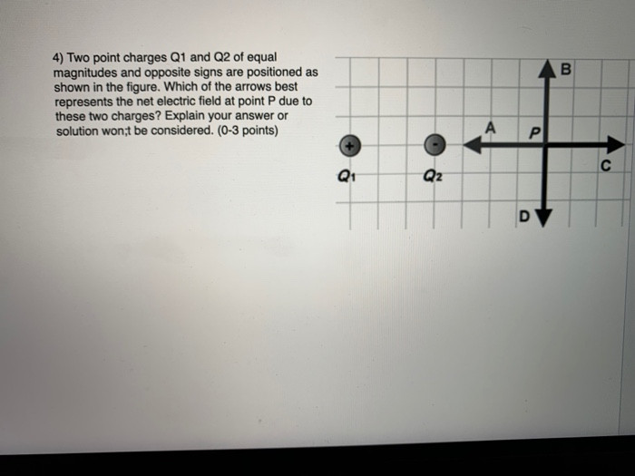 Solved: 4) Two Point Charges Q1 And Q2 Of Equal Magnitudes... | Chegg.com