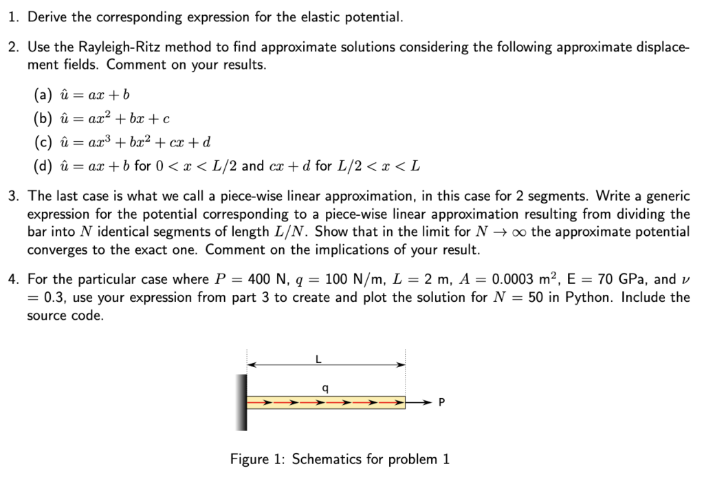 1. Derive the corresponding expression for the | Chegg.com