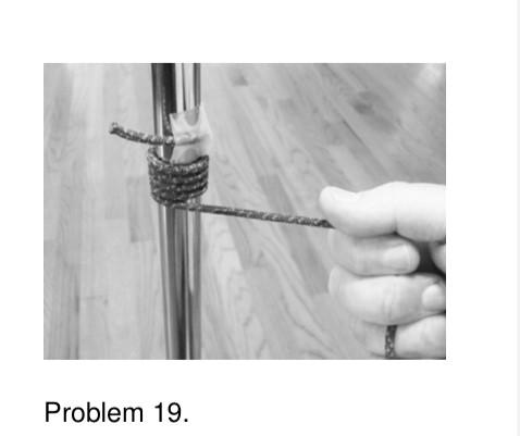 Solved 19 The photo shows a coil of rope wound around a | Chegg.com