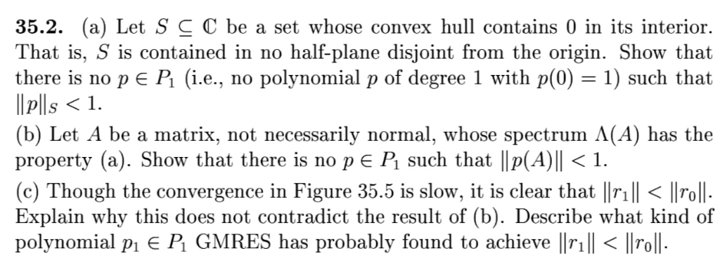 Solved 35.2. (a) Let SCC be a set whose convex hull contains | Chegg.com