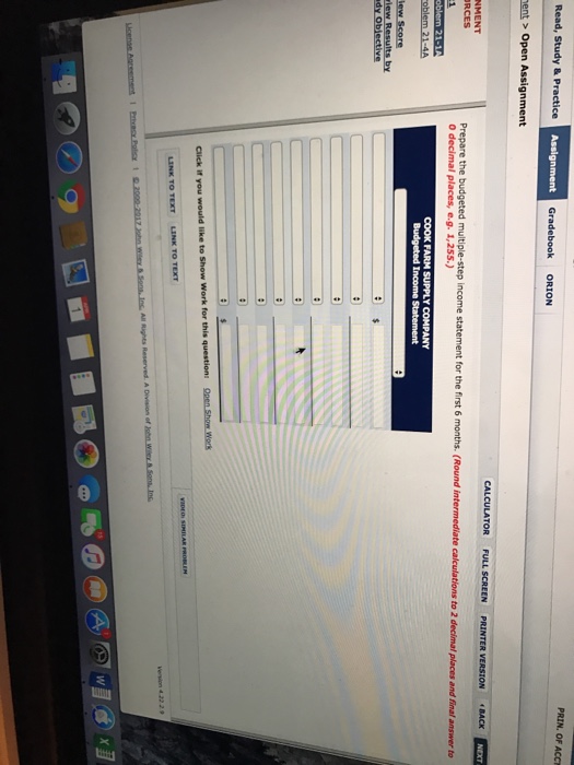 Solved Open Assignment CALCULATOR FULL SCREEN PRINTER | Chegg.com
