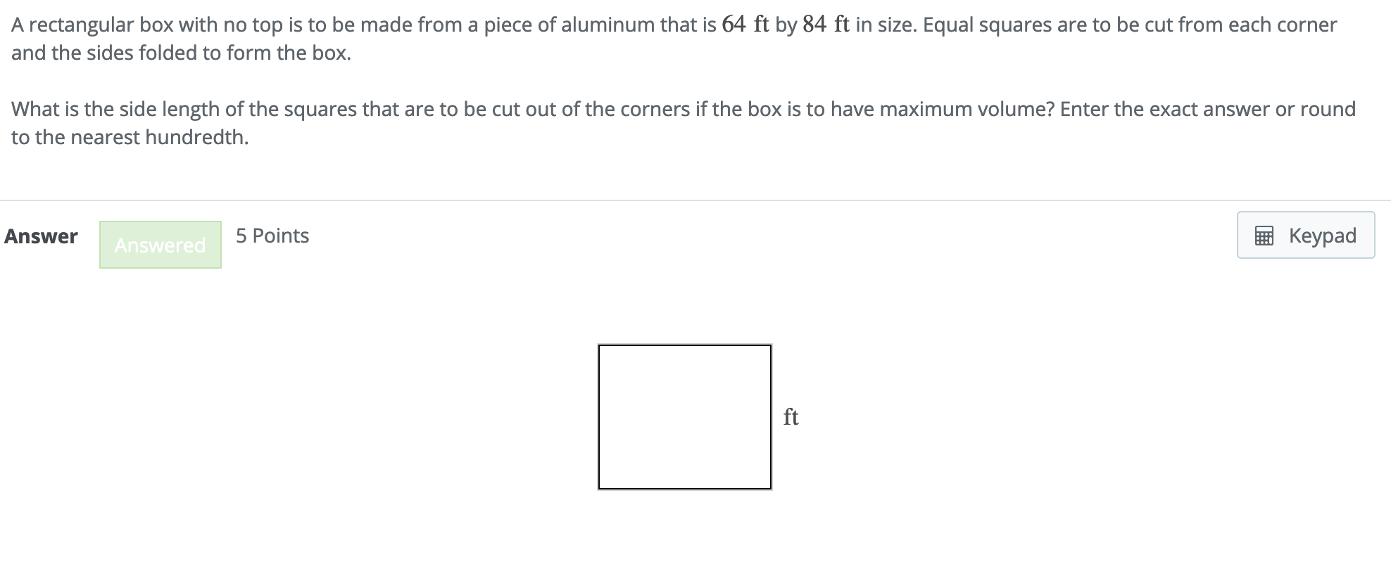Solved A rectangular box with no top is to be made from a | Chegg.com