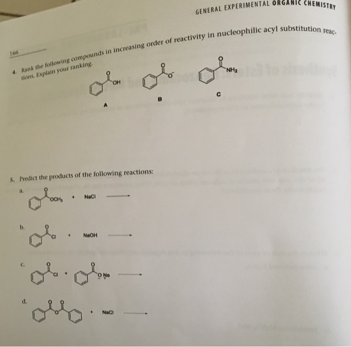 Solved Rank The Following Compounds In Increasing Order Of