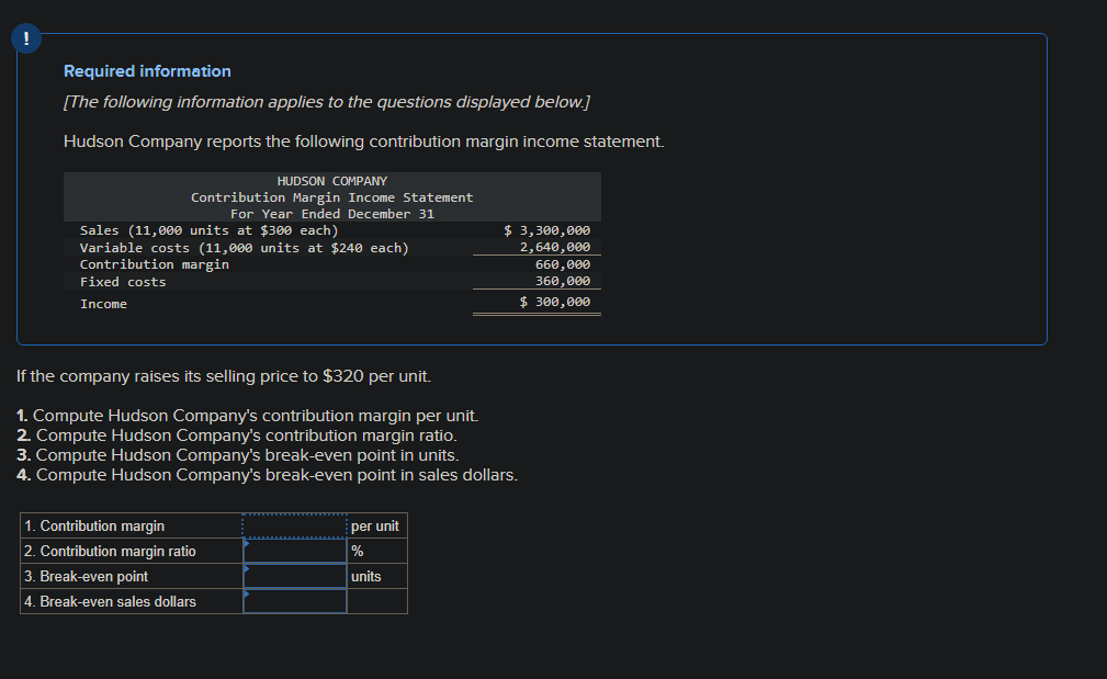 Solved Required information [The following information | Chegg.com