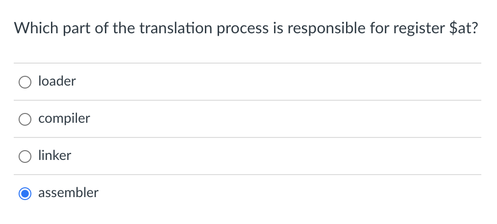 Solved Which part of the translation process is responsible | Chegg.com