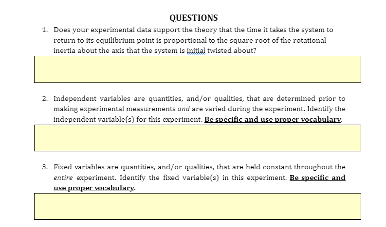 Solved Rotational System At (2 oscillations) (s) Paper Plate | Chegg.com