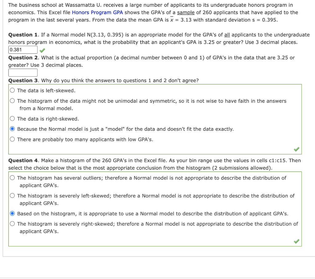 Solved The business school at Wassamatta U. receives a large | Chegg.com