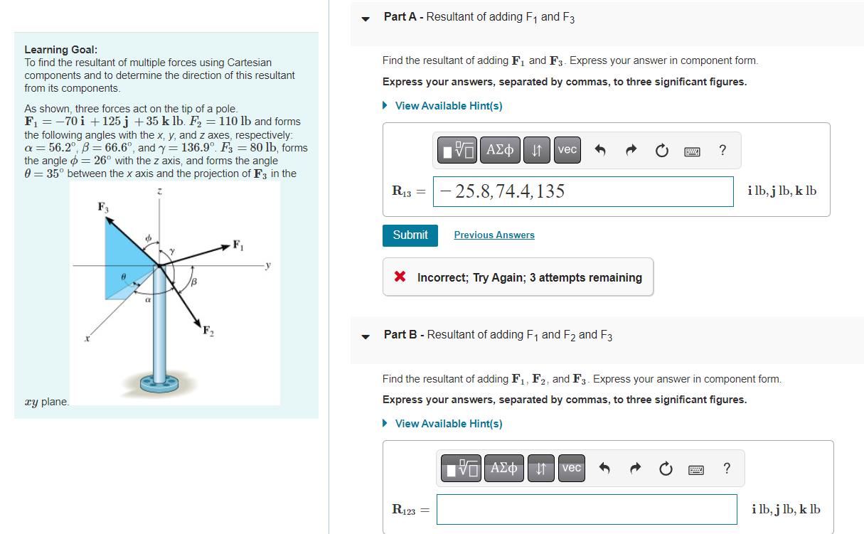 Solved Learning Goal: To find the resultant of multiple | Chegg.com