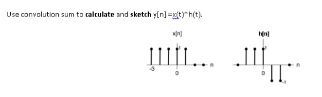 Solved Use convolution sum to calculate and sketch | Chegg.com