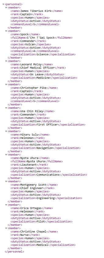 Solved Create a Java program for the Starfleet Personnel | Chegg.com