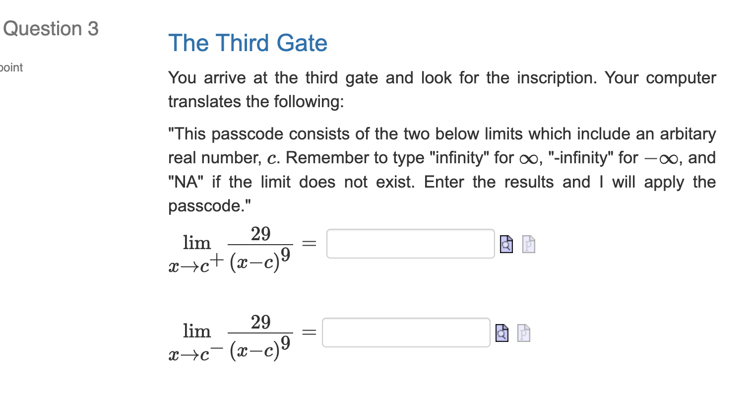 Solved The Second Gate As you move through the first gate, | Chegg.com