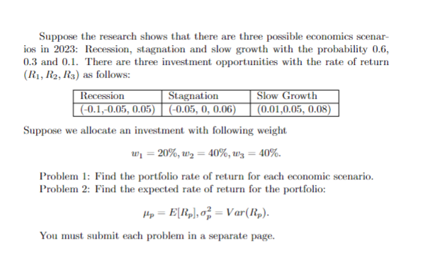 Suppose the research shows that there are three | Chegg.com
