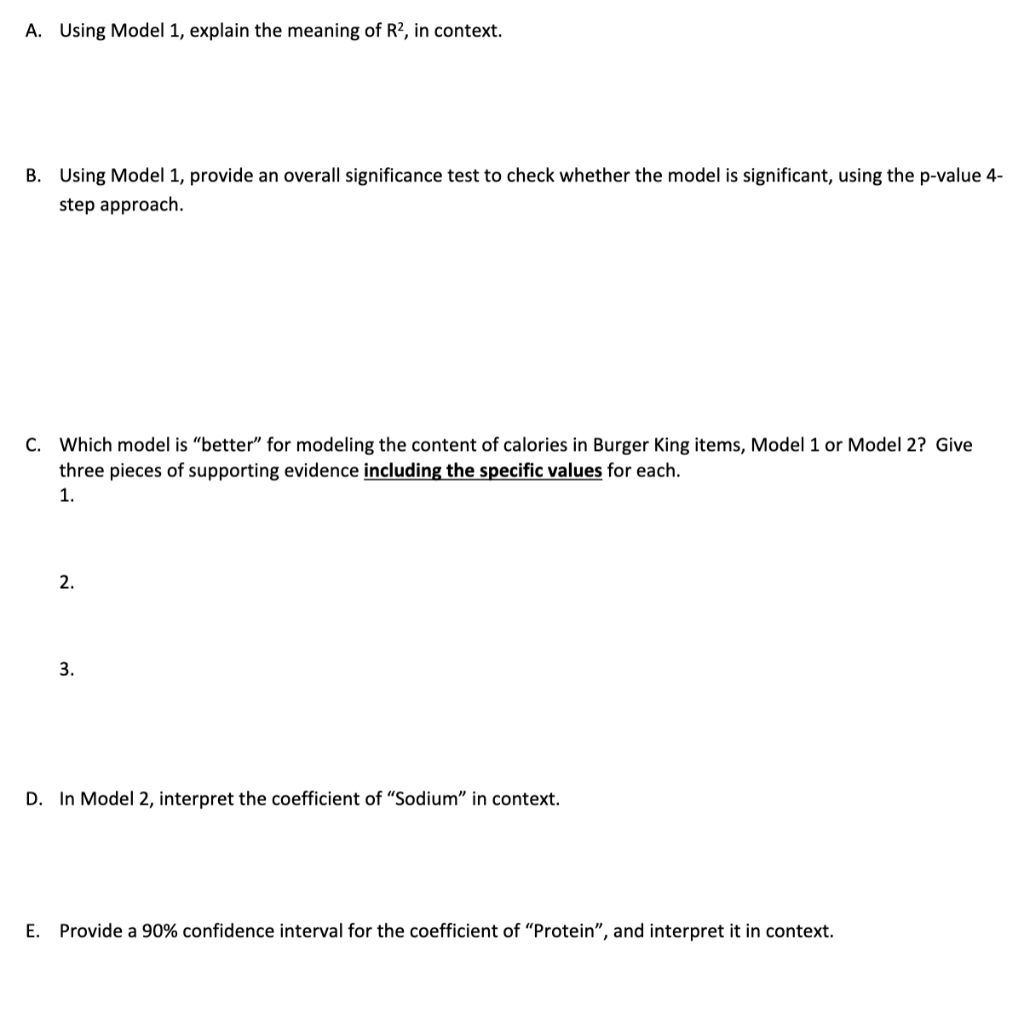 Model 2 Model 3A. Using Model 1, explain the meaning | Chegg.com