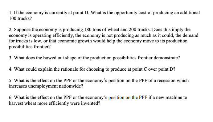 Solved Homework 2: The PPF Write out your answers to the six | Chegg.com