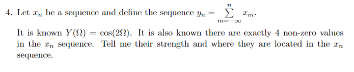 Solved 4. Let In be a sequence and define the sequence Yn = | Chegg.com