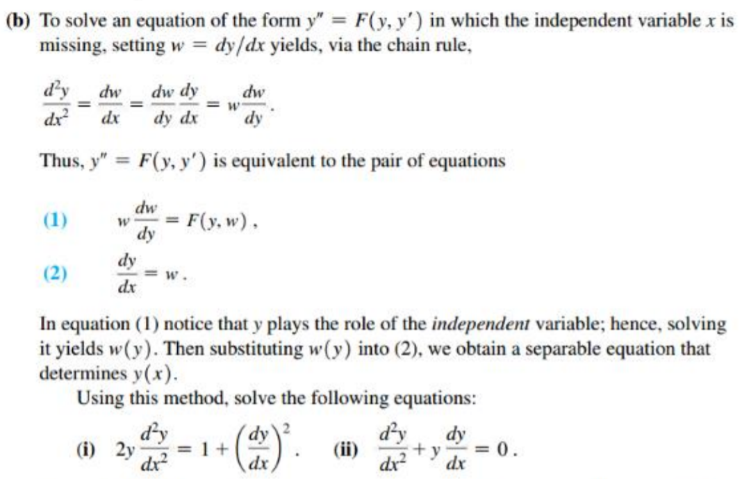 Solved Certain nonlinear second-order equationsnamely, those | Chegg.com