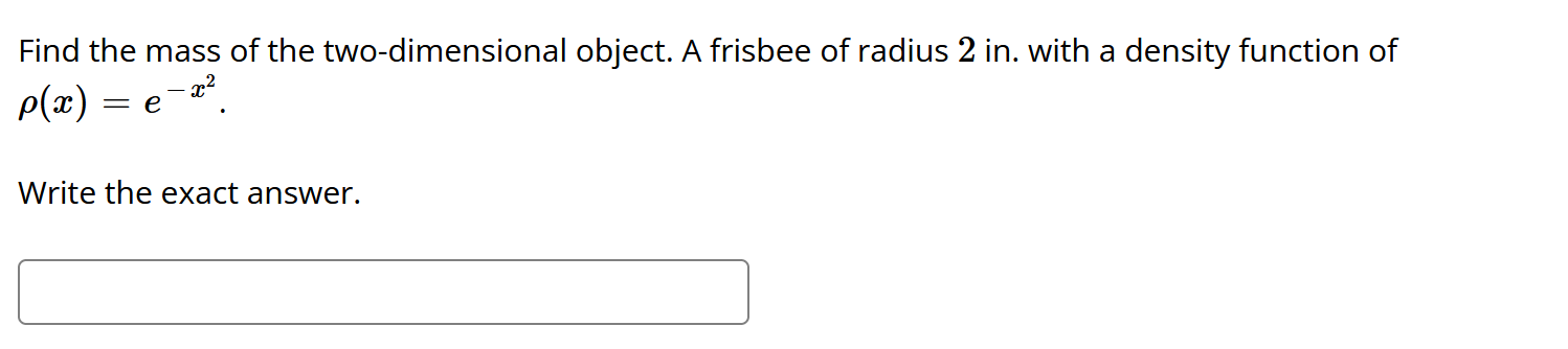 Solved Find the mass of the two-dimensional object. A | Chegg.com