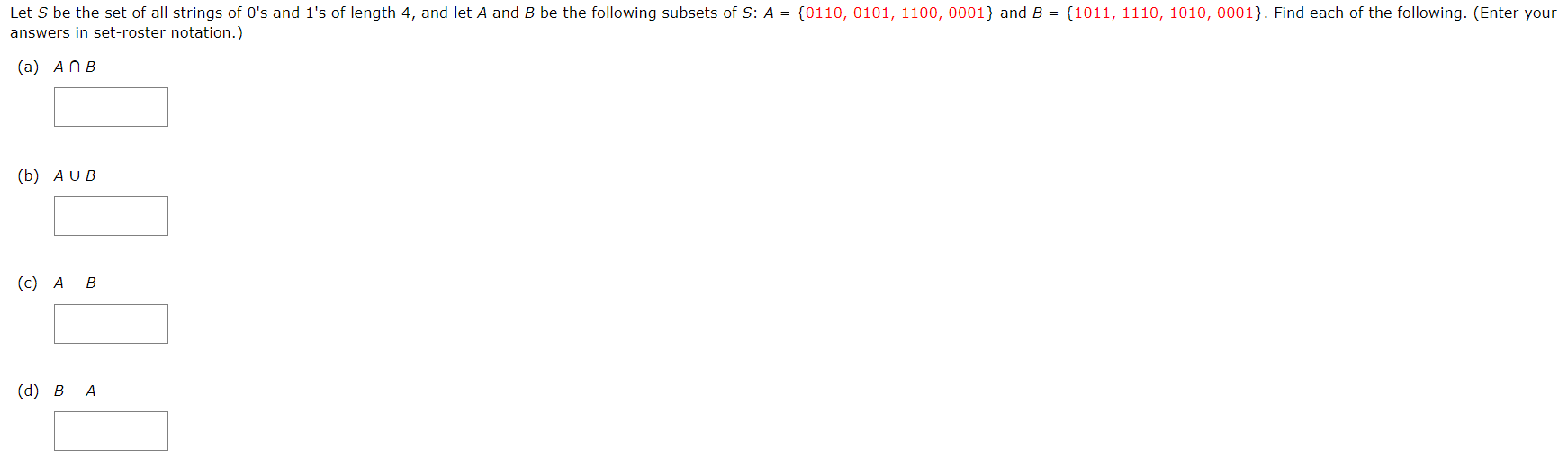 Solved Let S Be The Set Of All Strings Of O S And 1 S Of