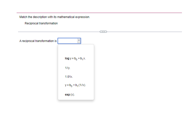 Solved Match the description with its mathematical | Chegg.com