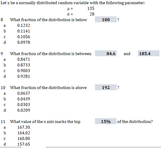 Solved Let x be a normally distributed random variable with | Chegg.com