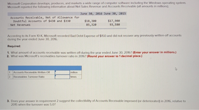 Solved Microsoft Corporation develops, produces, and markets | Chegg.com