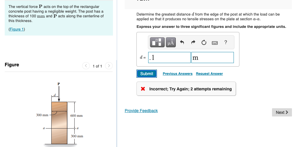 Solved The vertical force P acts on the top of the | Chegg.com