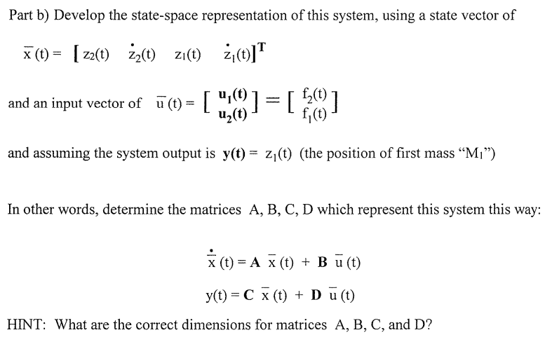 Solved QUESTION 2: Consider the two-mass system discussed in | Chegg.com