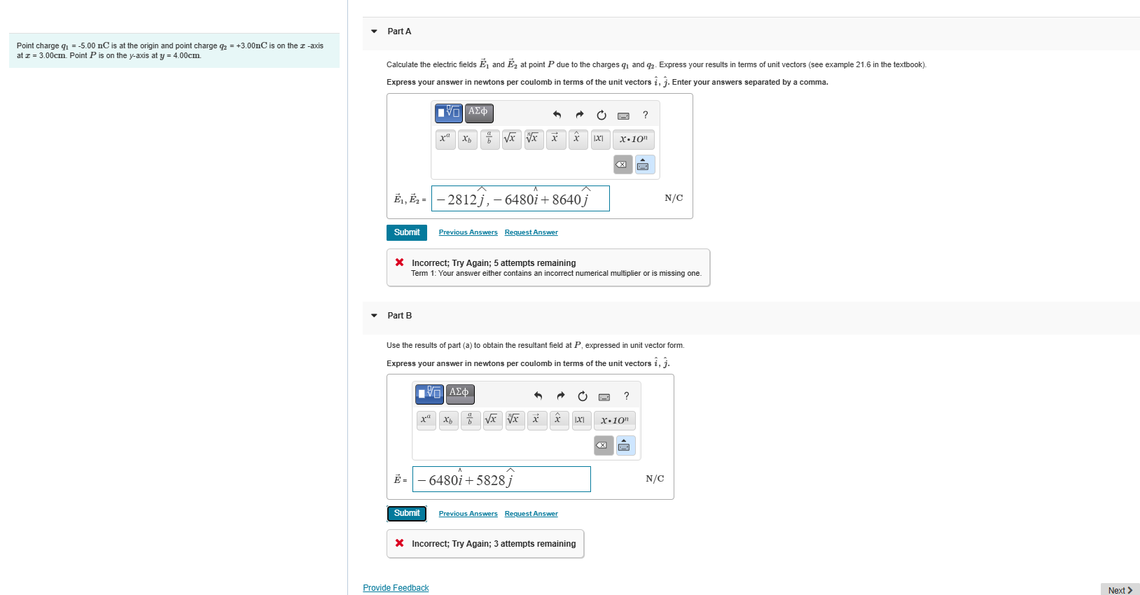 Solved Point charge q1=-5.00nC is at the origin and point | Chegg.com Solved Point charge q1=-5.00nC is at the origin and point | Chegg.com