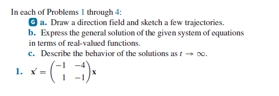 Solved In each of Problems 1 through 4: Ga. Draw a direction | Chegg.com