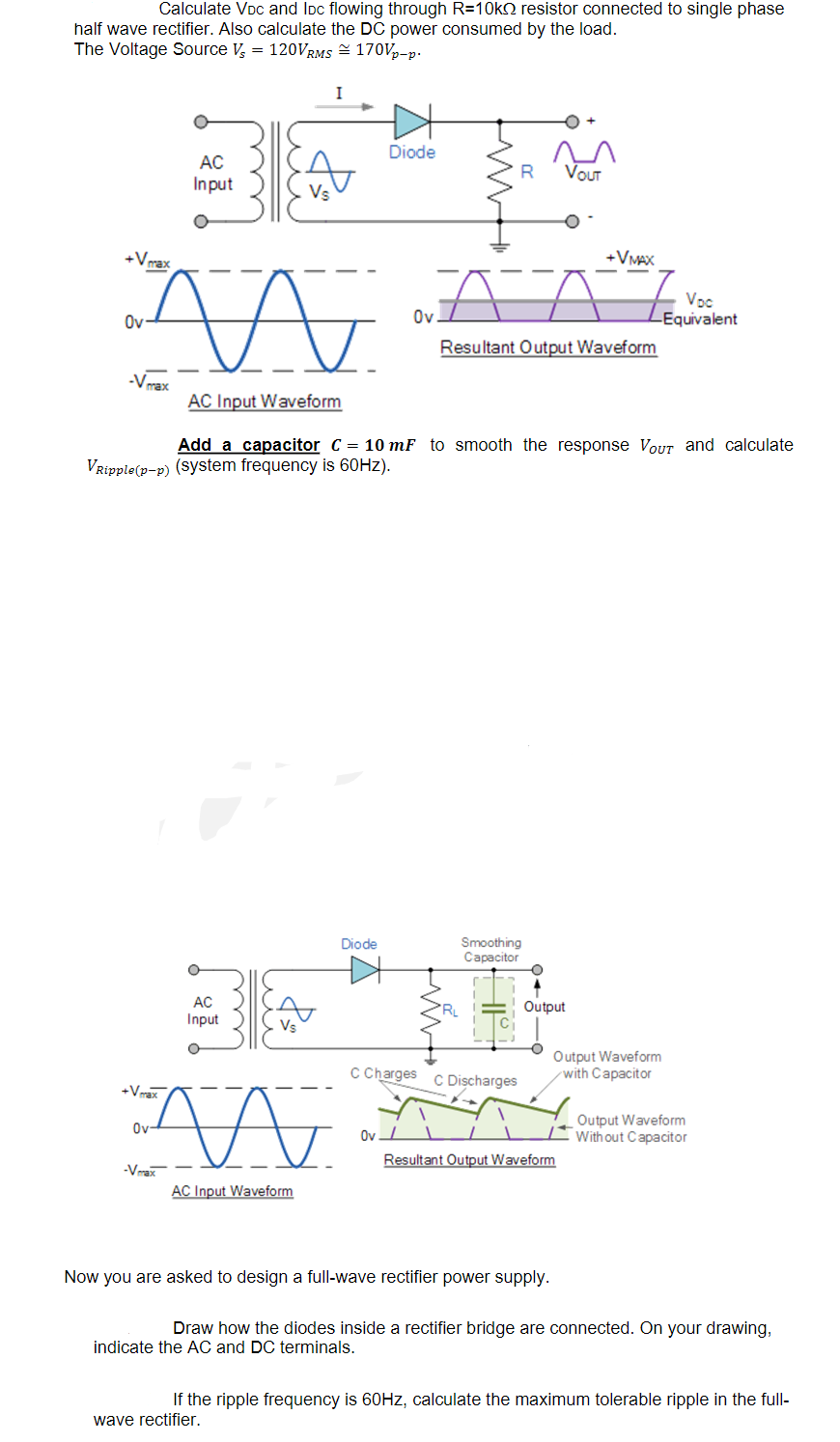Solved Calculate Voc and loc flowing through R=10k, resistor | Chegg.com
