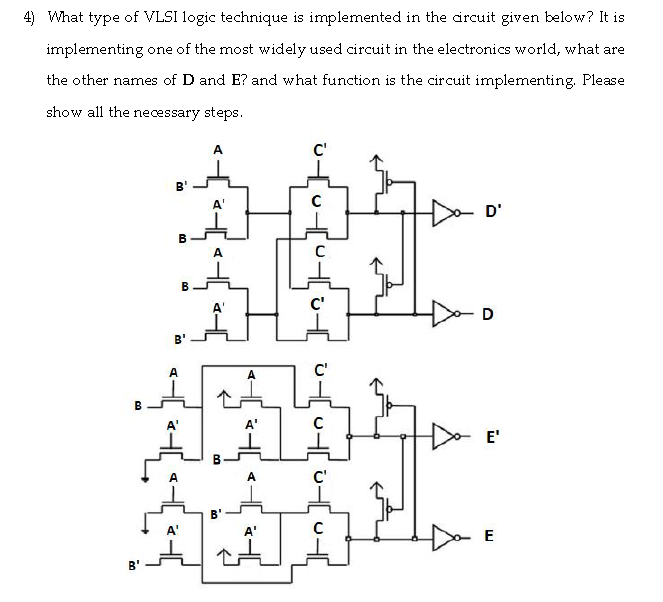 Solved What type of VLSI logic technique is implemented in | Chegg.com