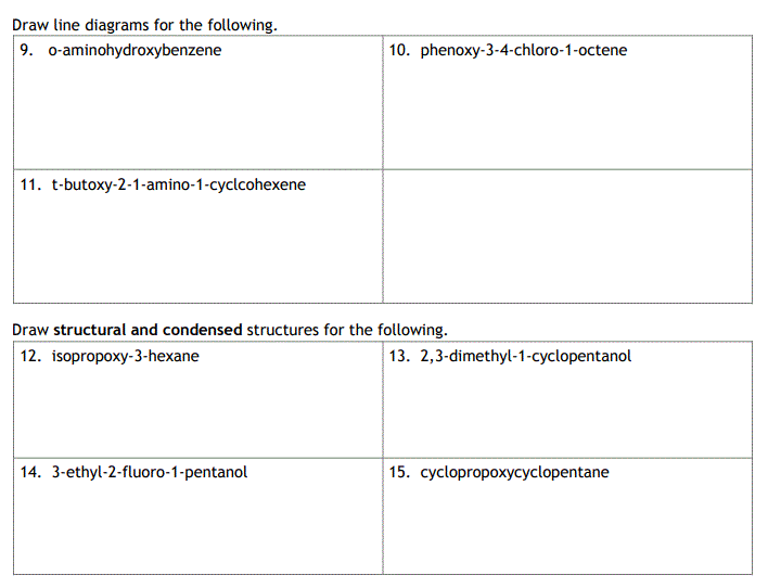 Solved Draw line diagrams for the following. 9. | Chegg.com