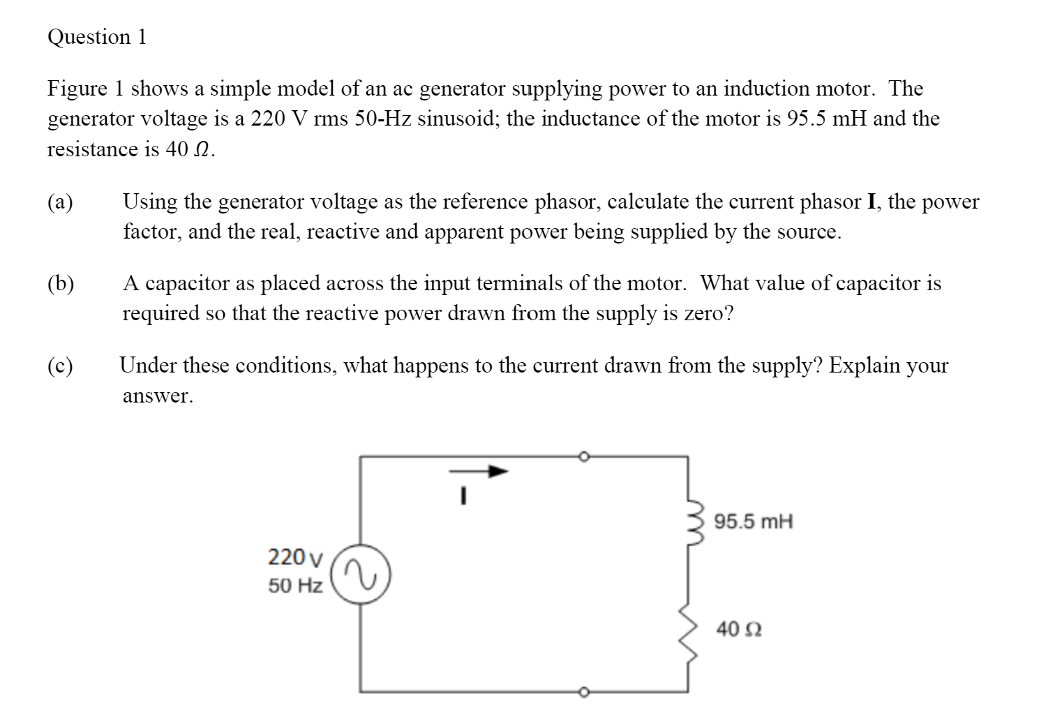 Solved Figure 1 shows a simple model of an ac generator | Chegg.com