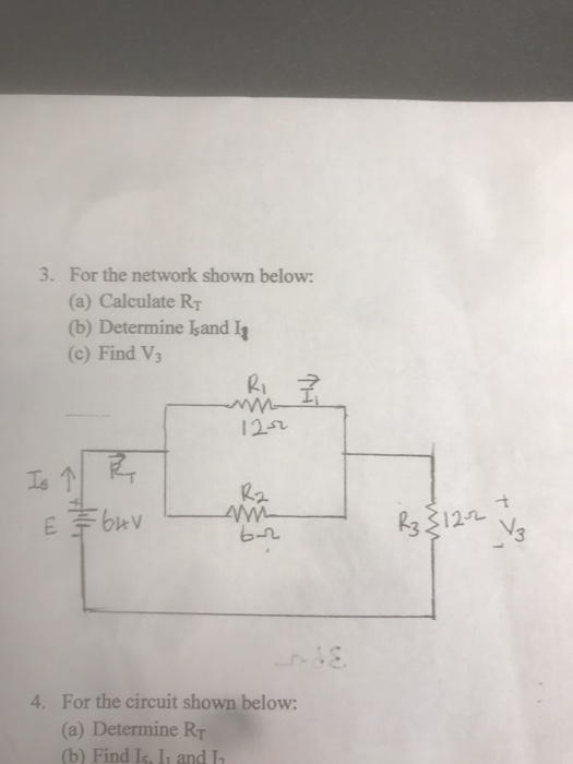 Solved 3. For the network shown below: (a) Calculate RT (b) | Chegg.com