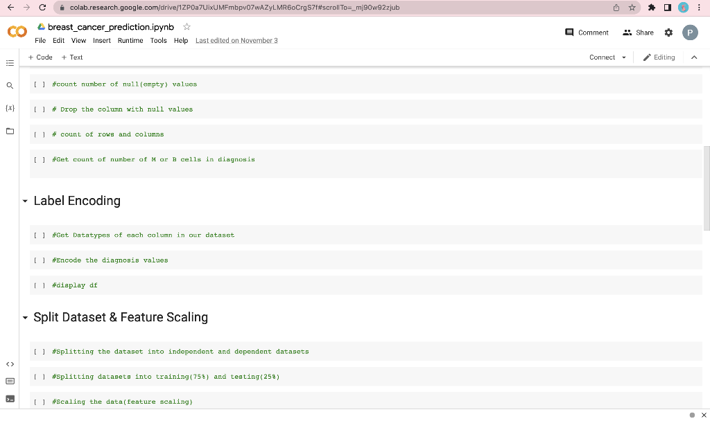 Solved Hi Please can you use a dataset from Kaggle, Breast | Chegg.com