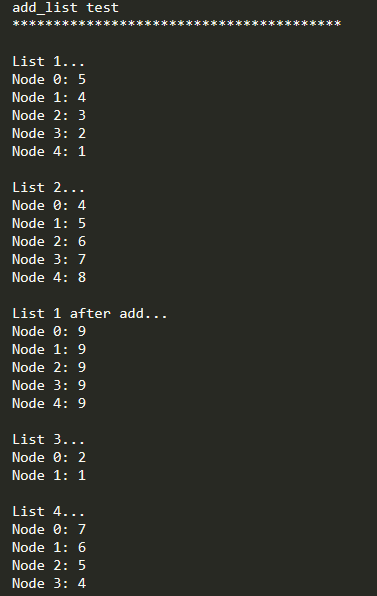Solved Please write this function in C: (void add_lists(Node | Chegg.com