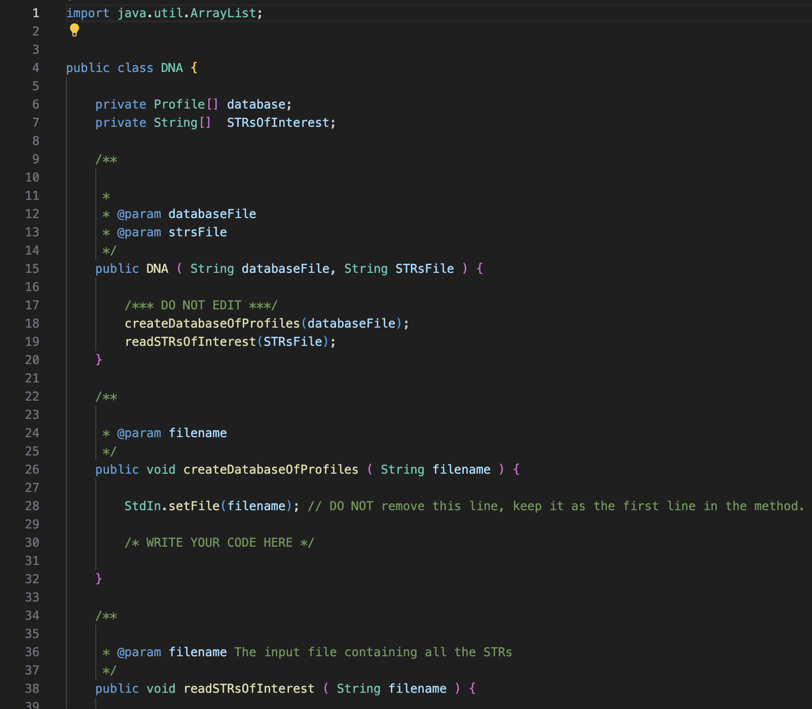 Solved This Class Has Two Instance Variables Database