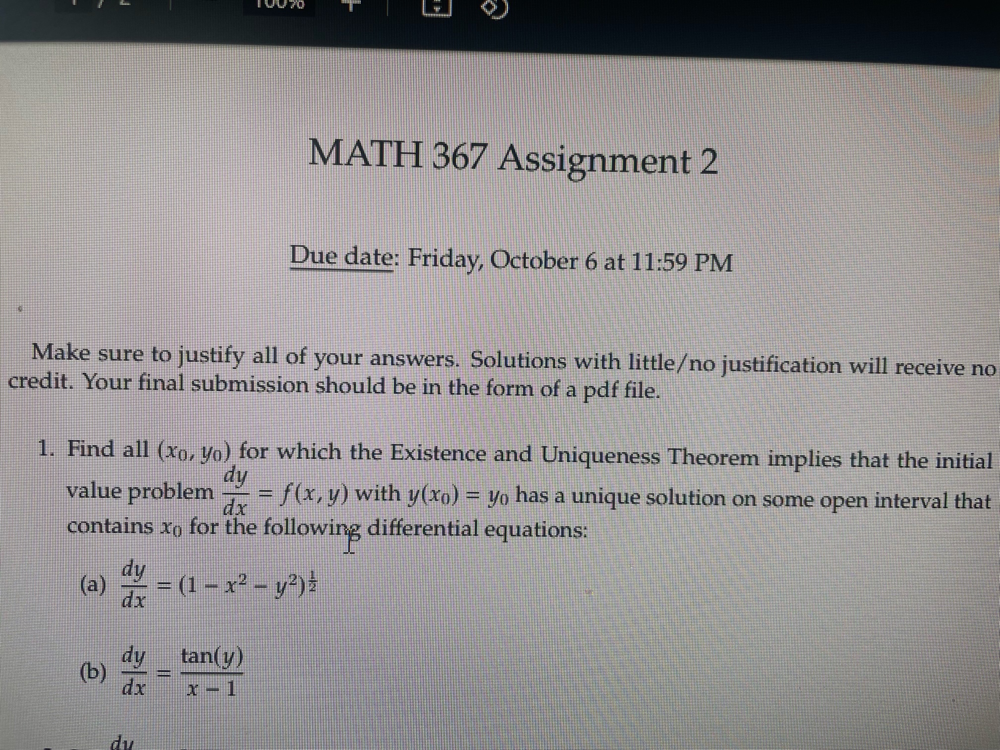Solved Make sure to justify all of your answers. Solutions | Chegg.com