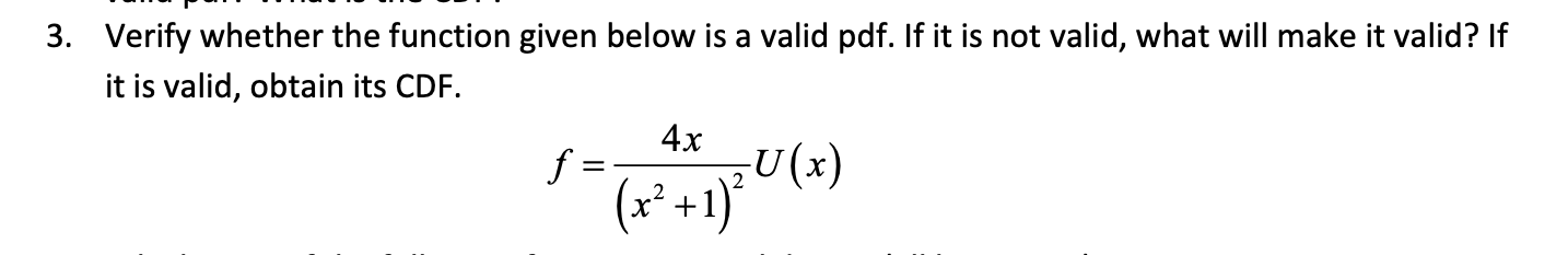 3. Verify whether the function given below is a valid | Chegg.com