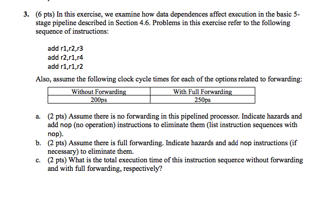 Solved (6 pts) In this exercise, we examine how data | Chegg.com