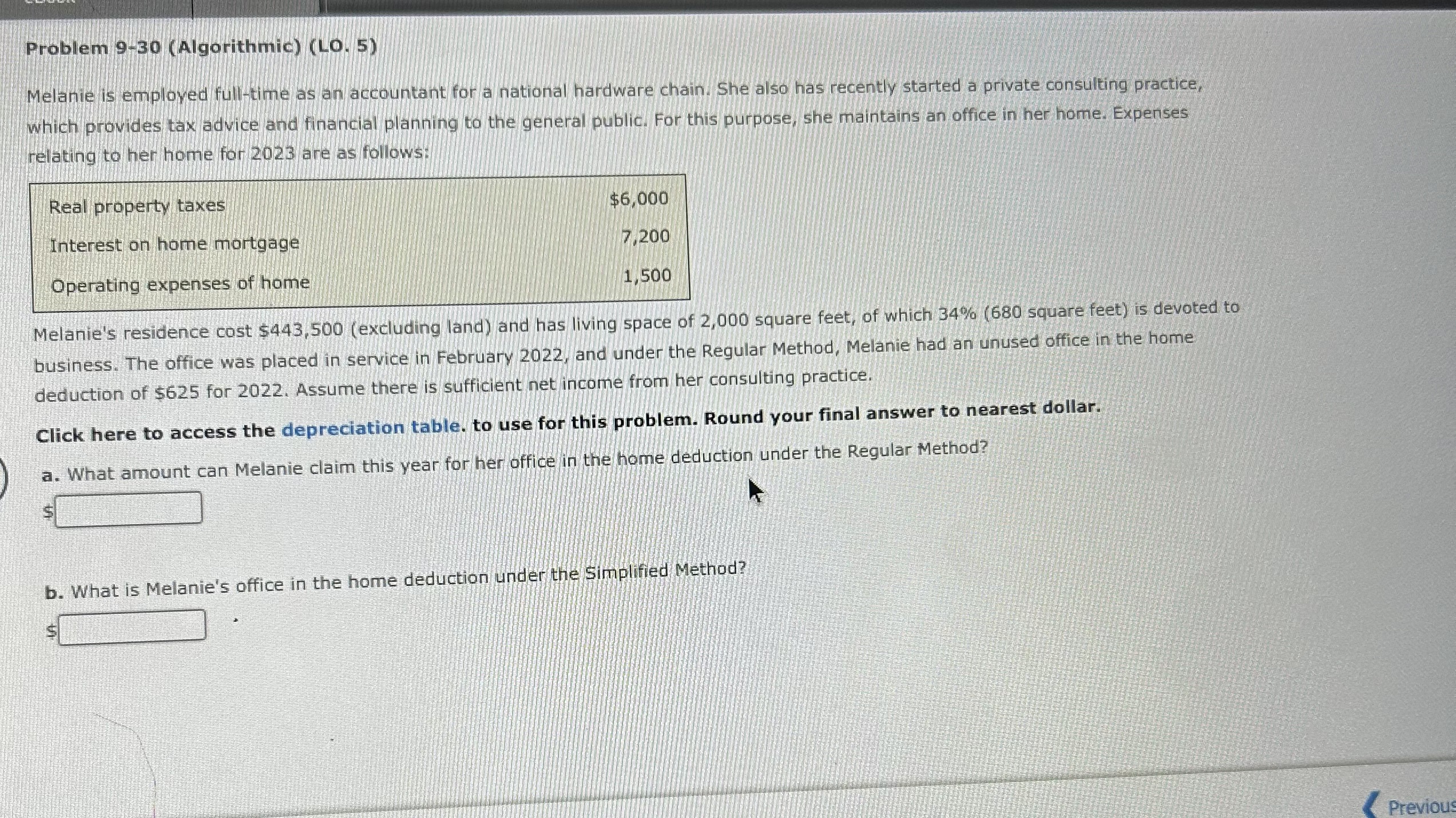 Solved Problem 9-30 (Algorithmic) (LO. 5)Melanie is employed | Chegg.com
