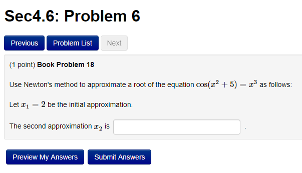 Solved Sec4.6: Problem 6 Previous Problem List Next (1 | Chegg.com