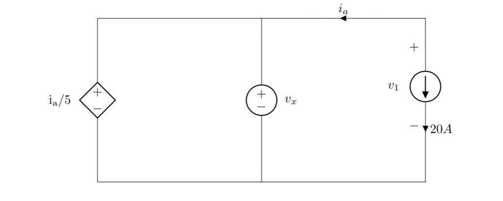 Solved Find the power associated with the 20A current source | Chegg.com