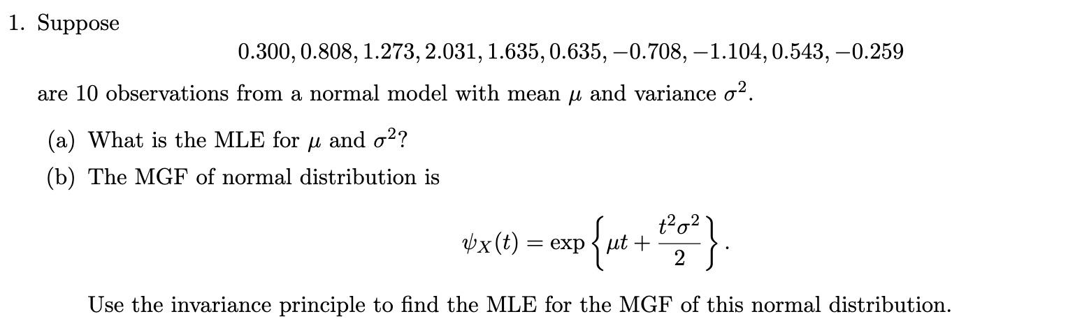 Solved 1. Suppose | Chegg.com