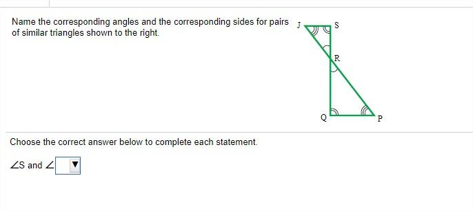 Solved Name the corresponding angles and the corresponding | Chegg.com