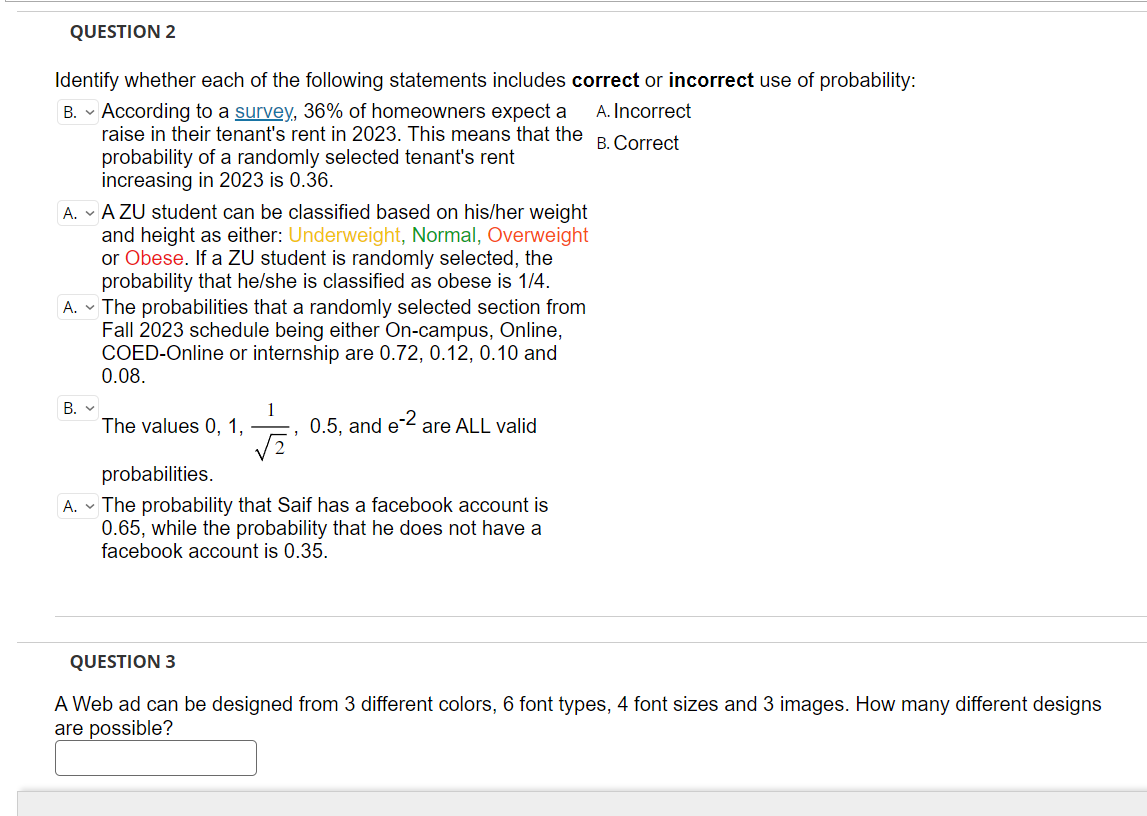 Solved Identify whether each of the following statements | Chegg.com