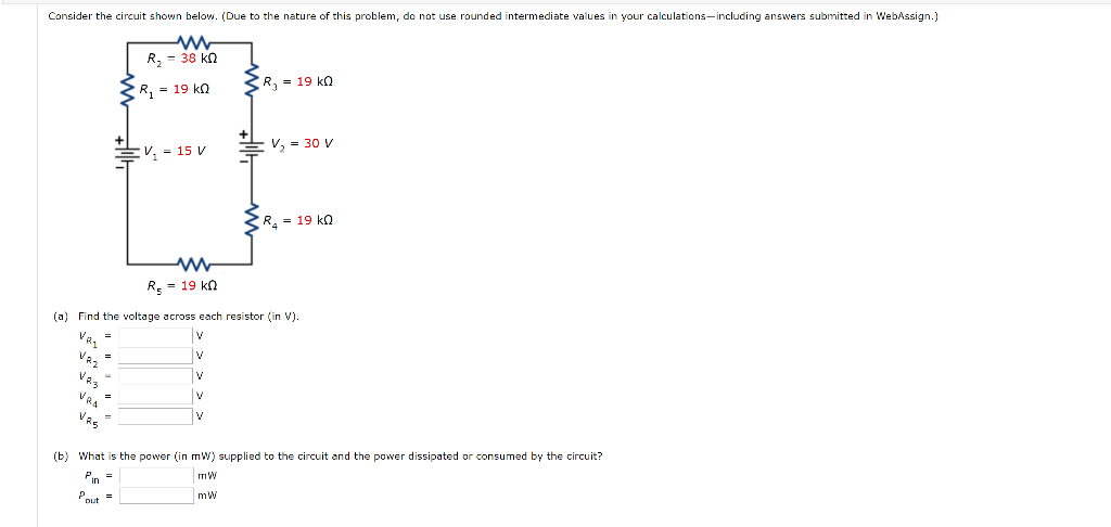 Solved Consider the circuit shown below. (Due to the nature | Chegg.com