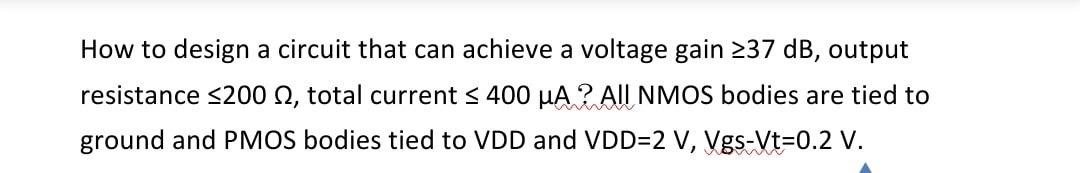 Solved How to design a circuit that can achieve a voltage | Chegg.com