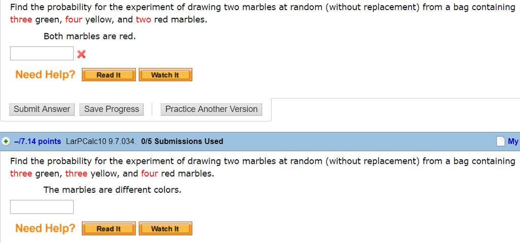 Solved Find the probability for the experiment of drawing | Chegg.com