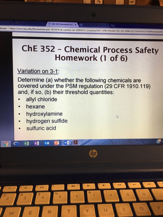 Solved Determine whether the following chemicals are covered | Chegg.com